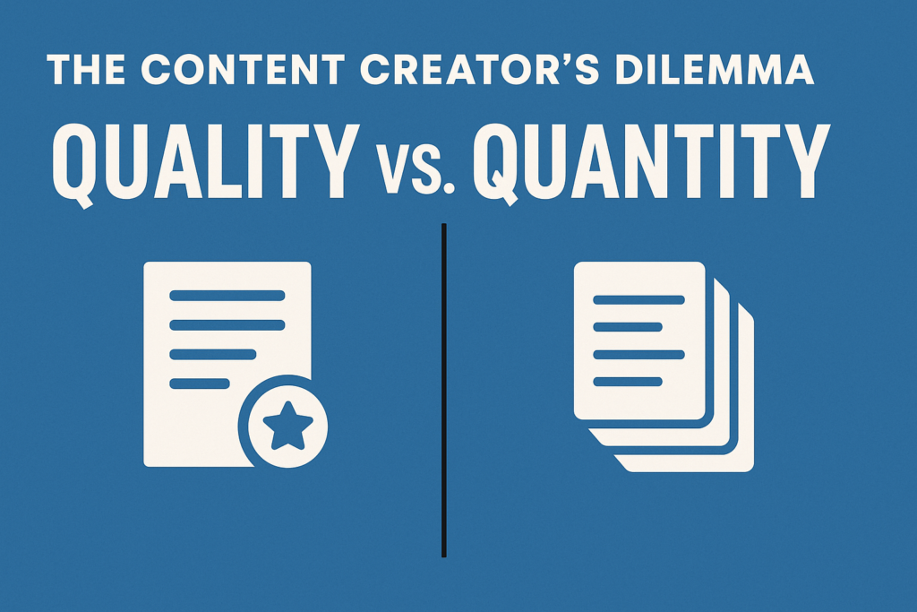 The Content Creator's Dilemma: Quality vs. Quantity | RicketyRoo